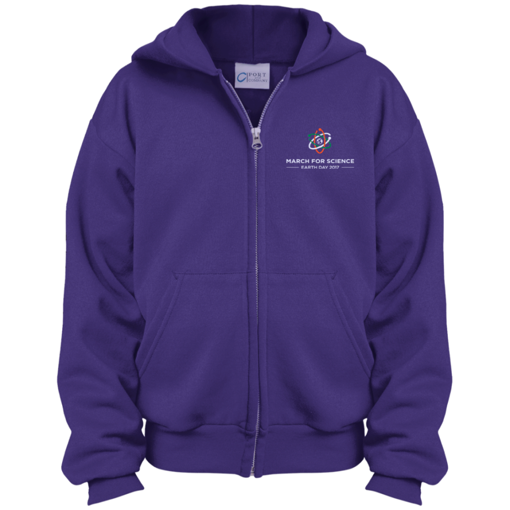 March for Science on Earth Day embroidered zip hoodies