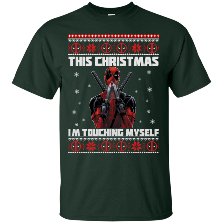 Deadpool Christmas Sweater: This Christmas I'm Touching Myself ...