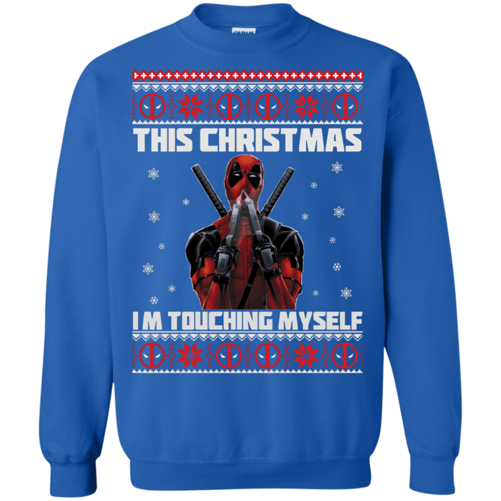Deadpool Christmas Sweater: This Christmas I'm Touching Myself ...