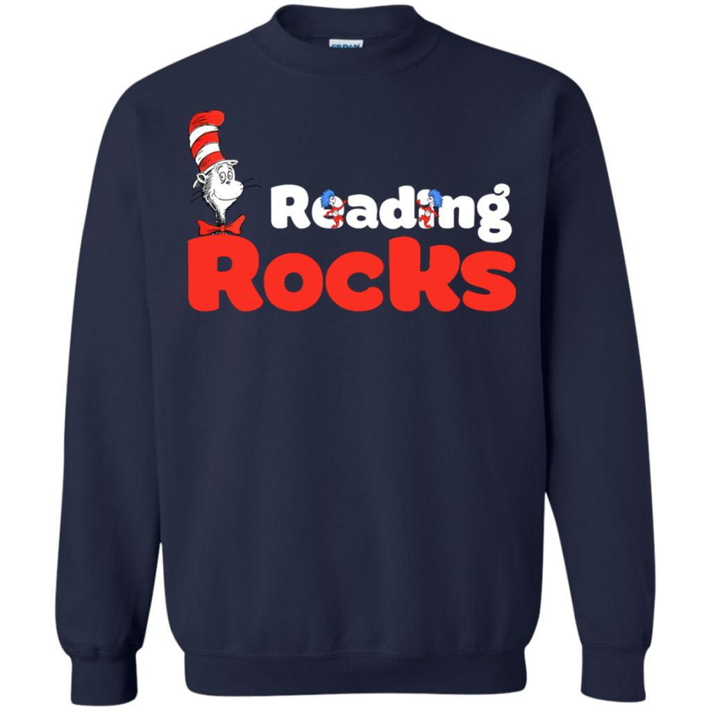 Dr Seuss Reading Rocks Shirt, Hoodie, Tank - ifrogtees.com