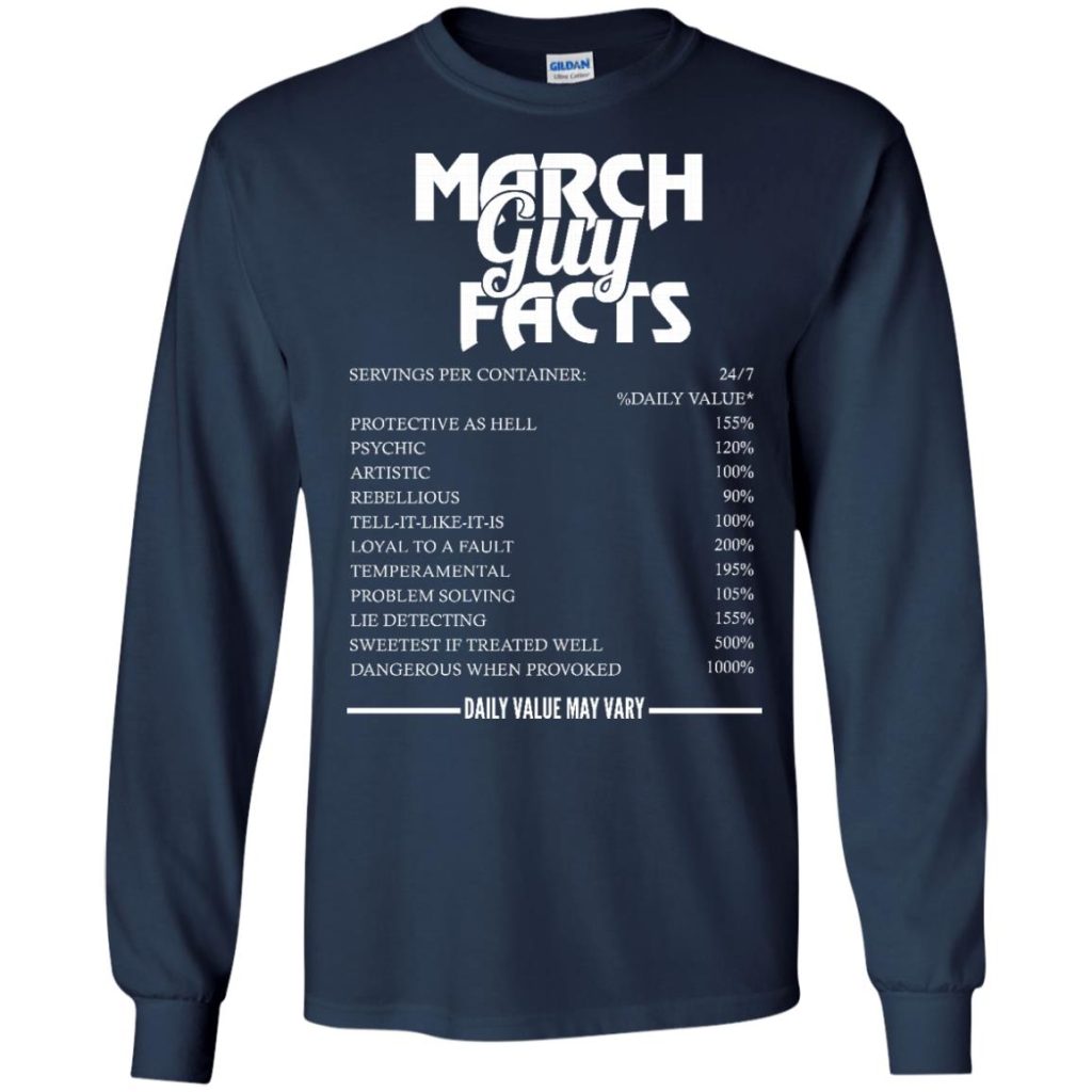 March guy facts servings per container shirt