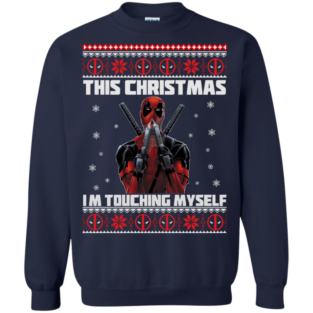 Deadpool Christmas Sweater: This Christmas I'm Touching Myself ...
