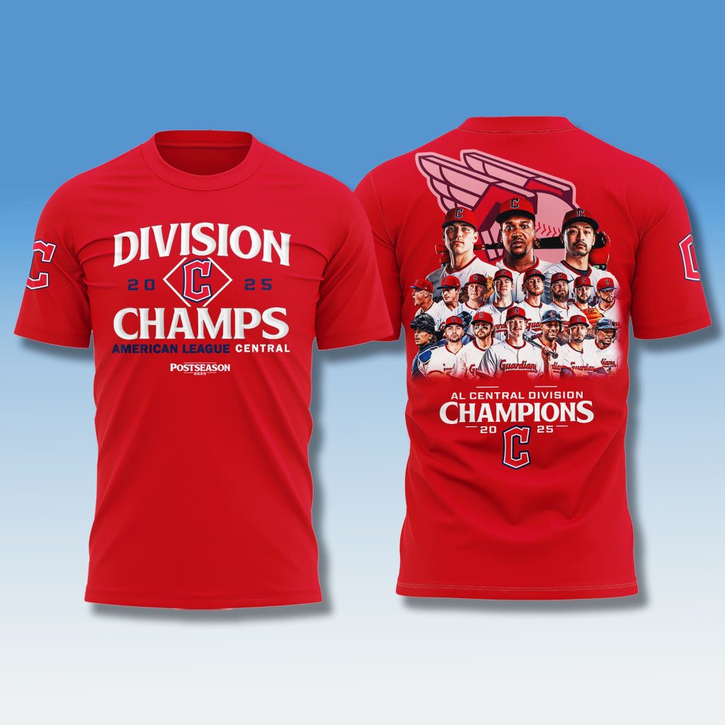 Cleveland Guardians 2025 AL Central Division Champions Shirt