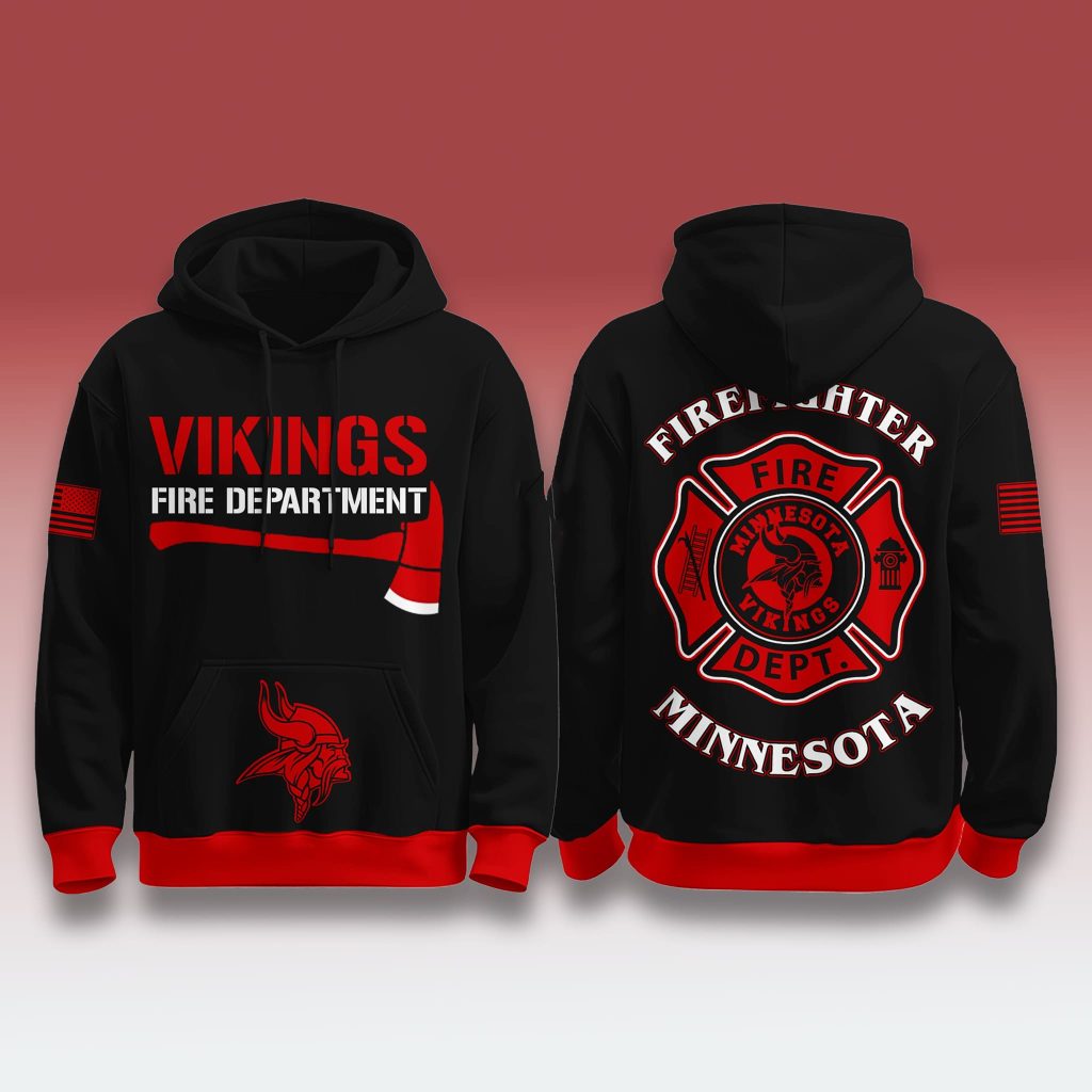 Minnesota Vikings Firefighter Appreciation 2025 Hoodie