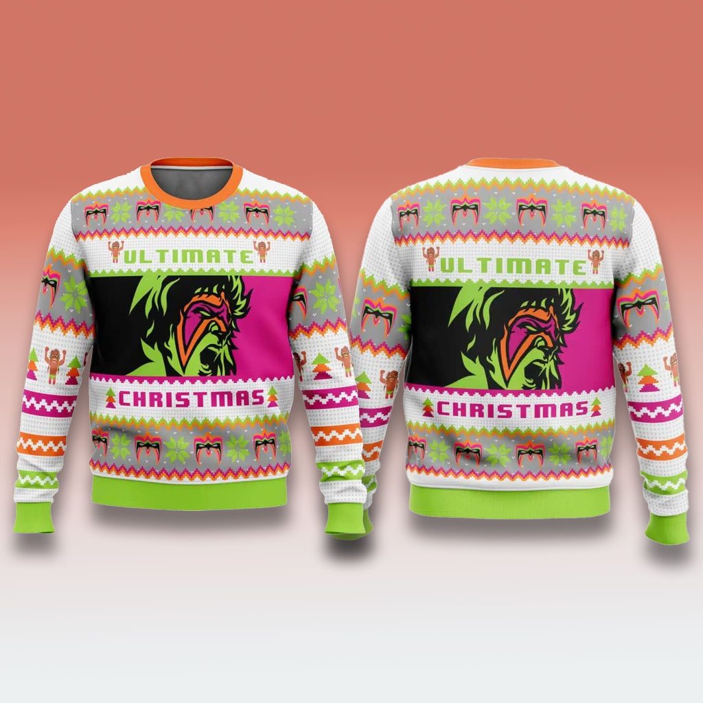 The Ultimate Warrior Ultimate Christmas Ugly Sweater