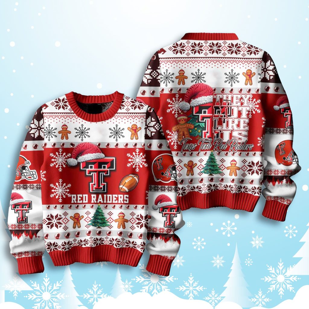 Texas Tech Red Raiders They Not Like Us Ugly Sweater