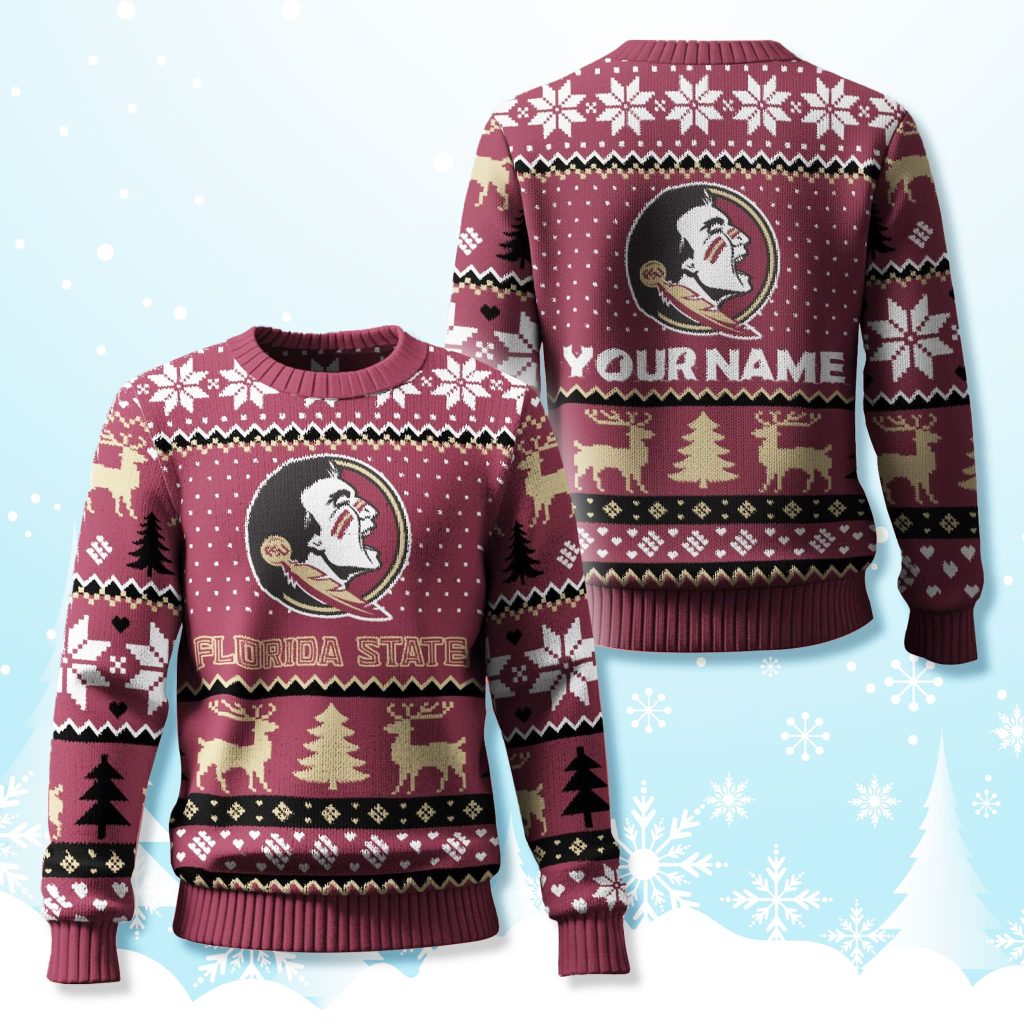 Florida State Seminoles Custom Ugly Christmas Sweater 2025