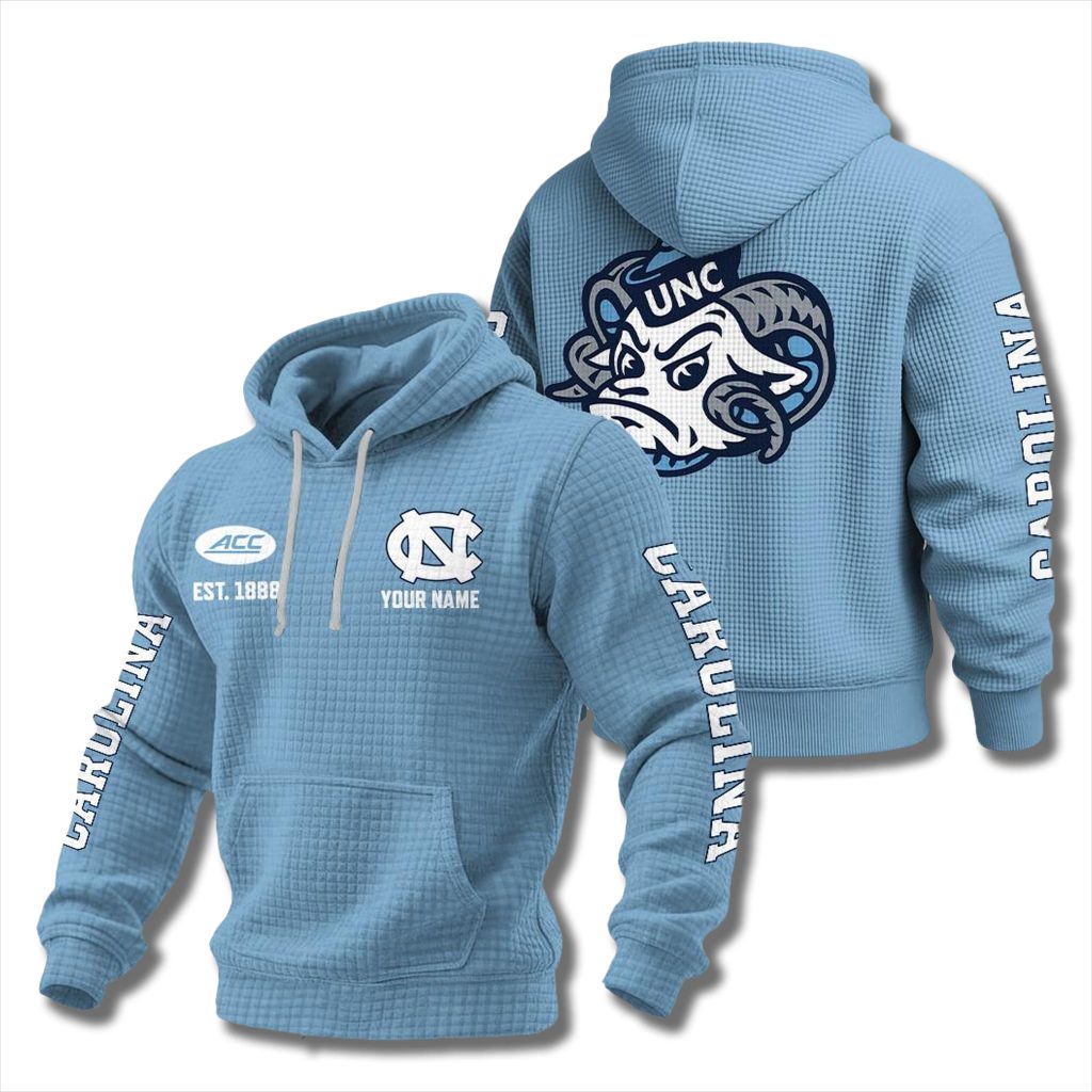 North Carolina Tar Heels EST 1888 Waffle Hoodie
