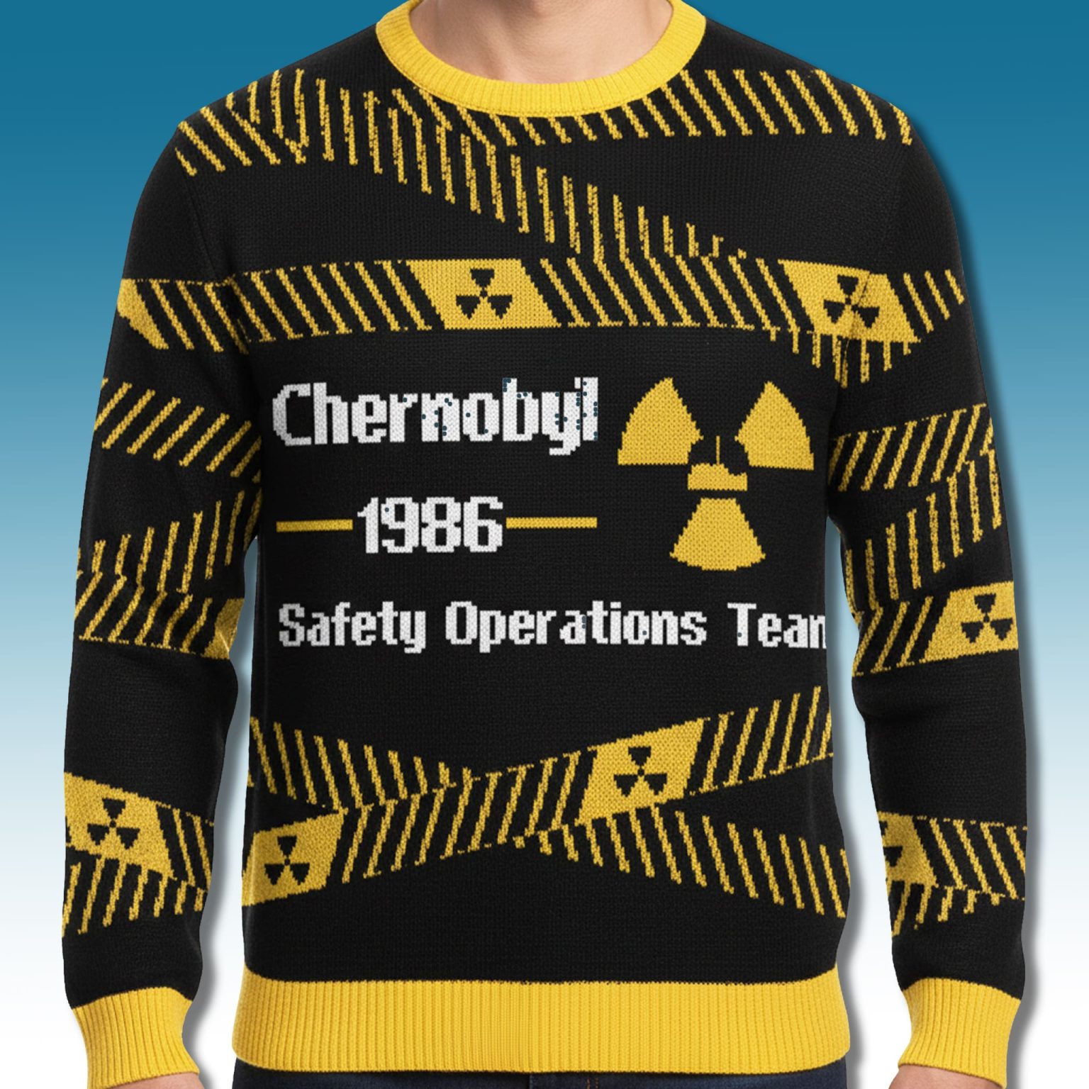Chernobyl 1986 Safety Operations Team Ugly Christmas Sweater
