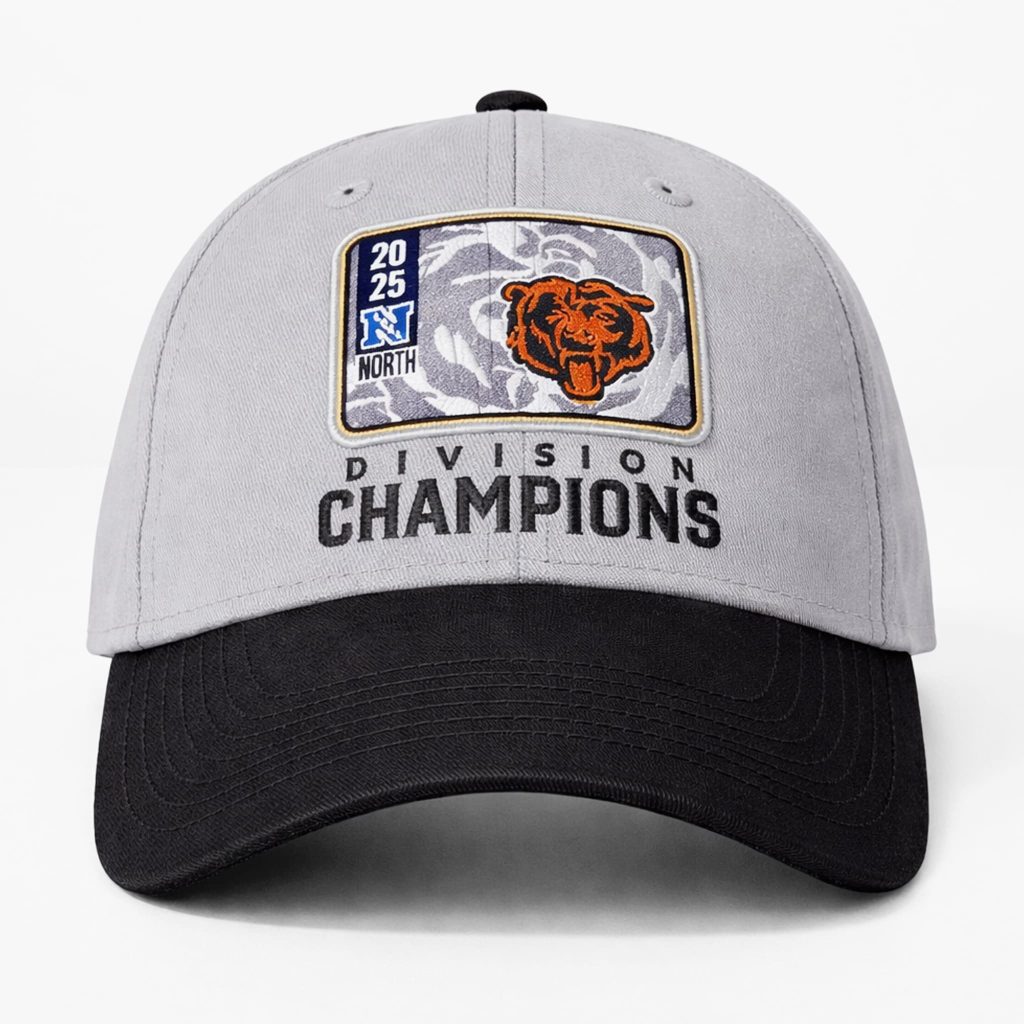 Chicago Bears 2025 NFC North Division Champs Gray Hat