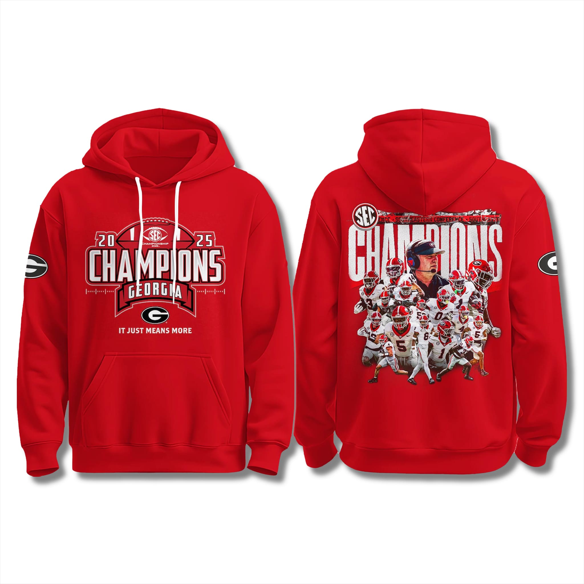 Georgia Bulldogs SEC Championship Hoodie 2025