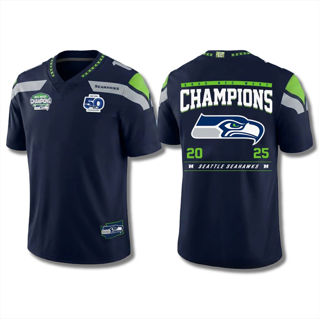 Seahawks 50th Anniversary NFC West Champions Jersey