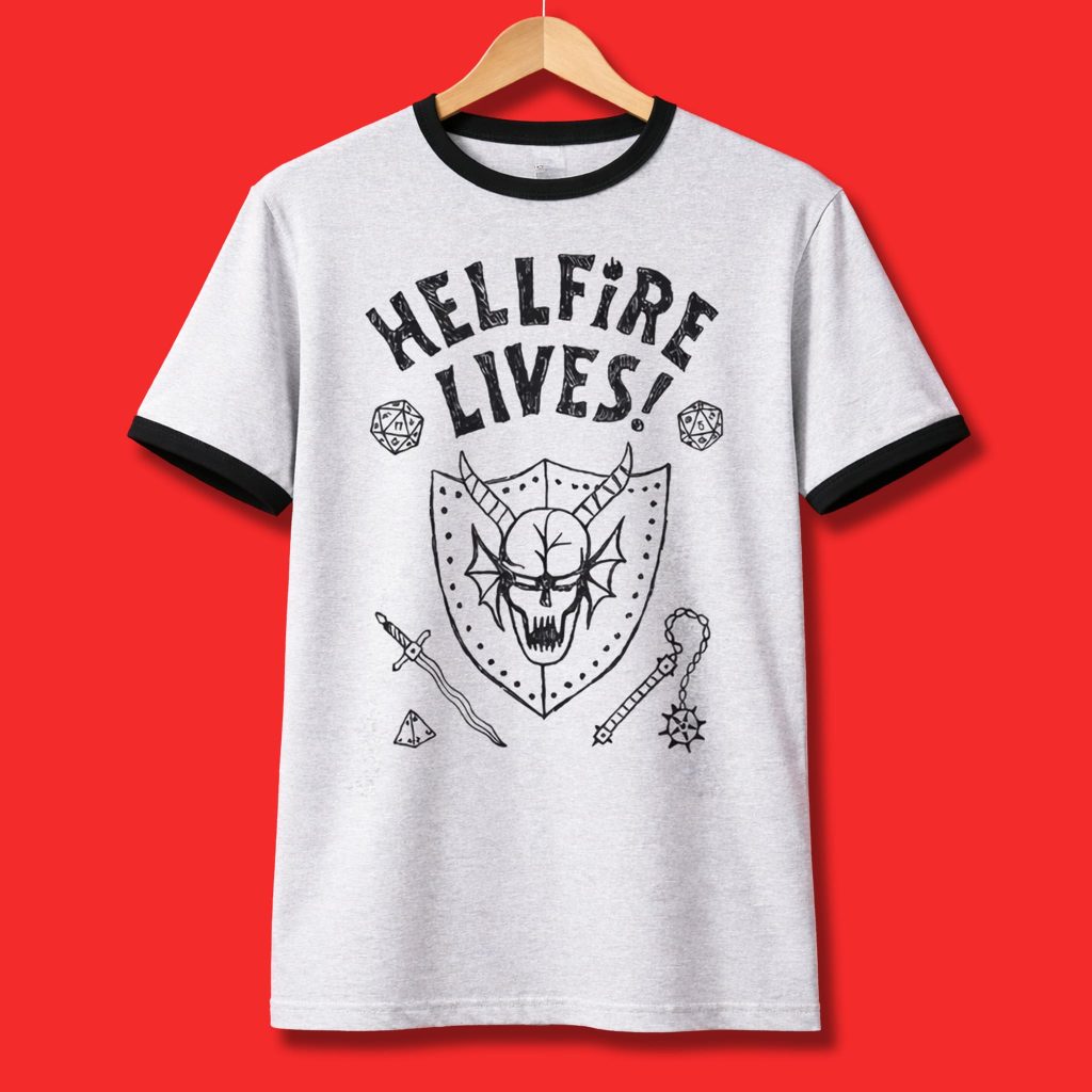 Stranger Things 5 Dustin Hellfire Lives Shirt