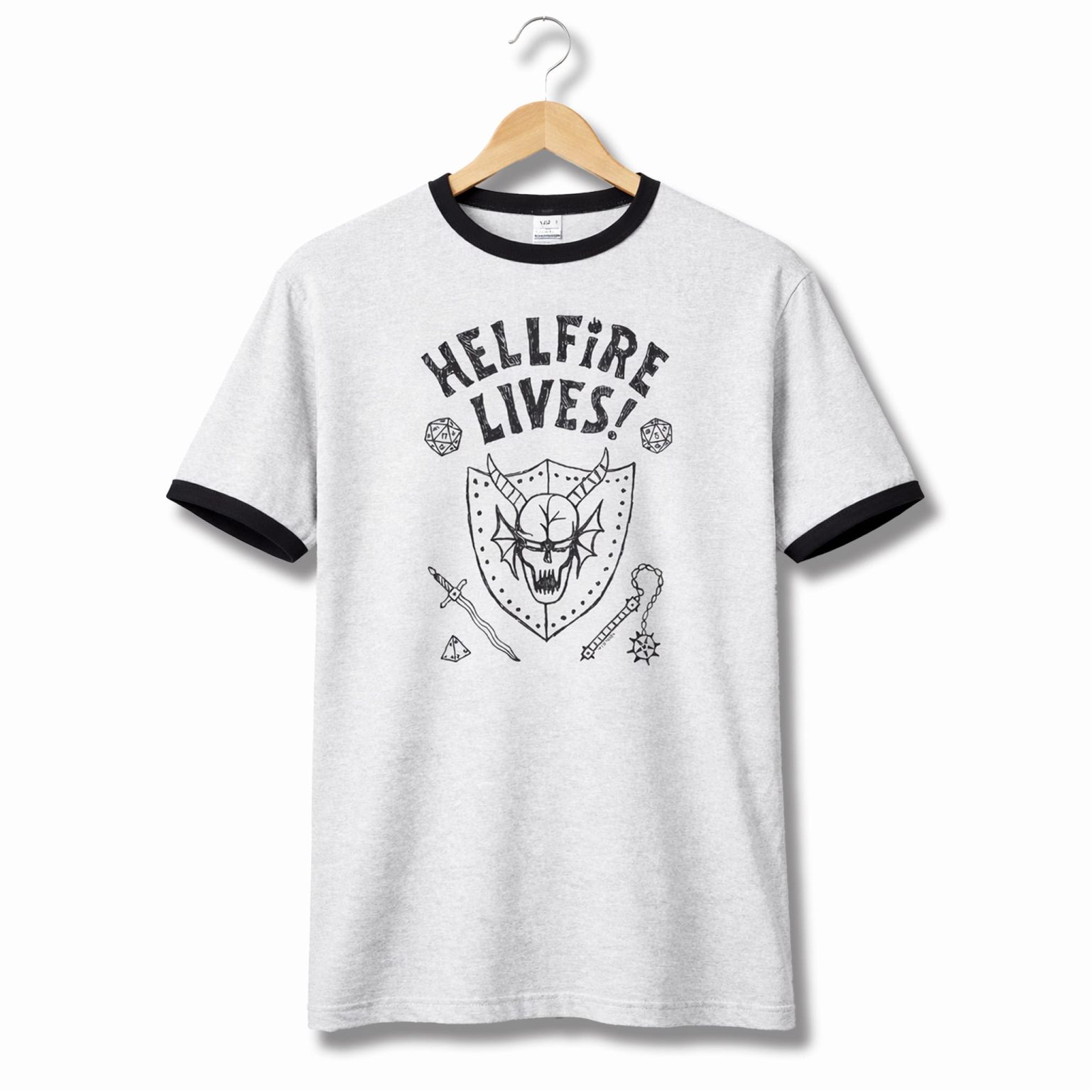 Stranger Things 5 Dustin Hellfire Lives Shirt