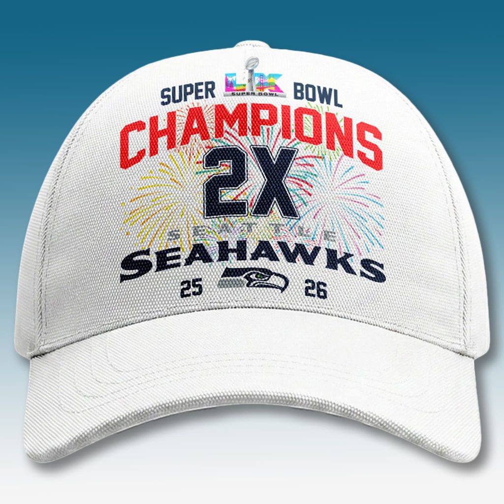 Seattle Seahawks 2x Super Bowl Champions Hat